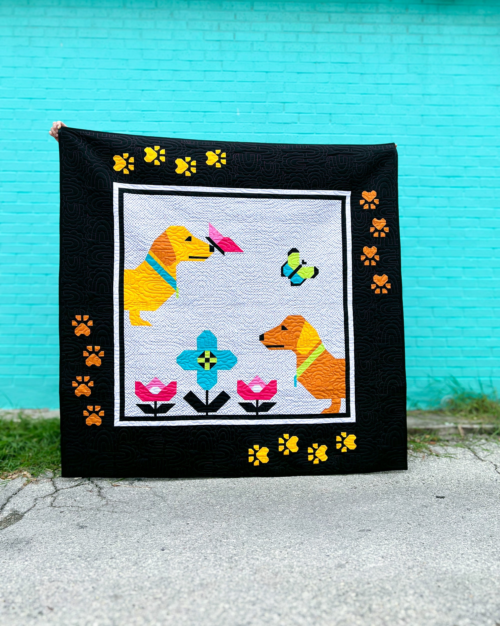 Curious Pups Quilt Pattern... the cover quilt – Kelly Renay