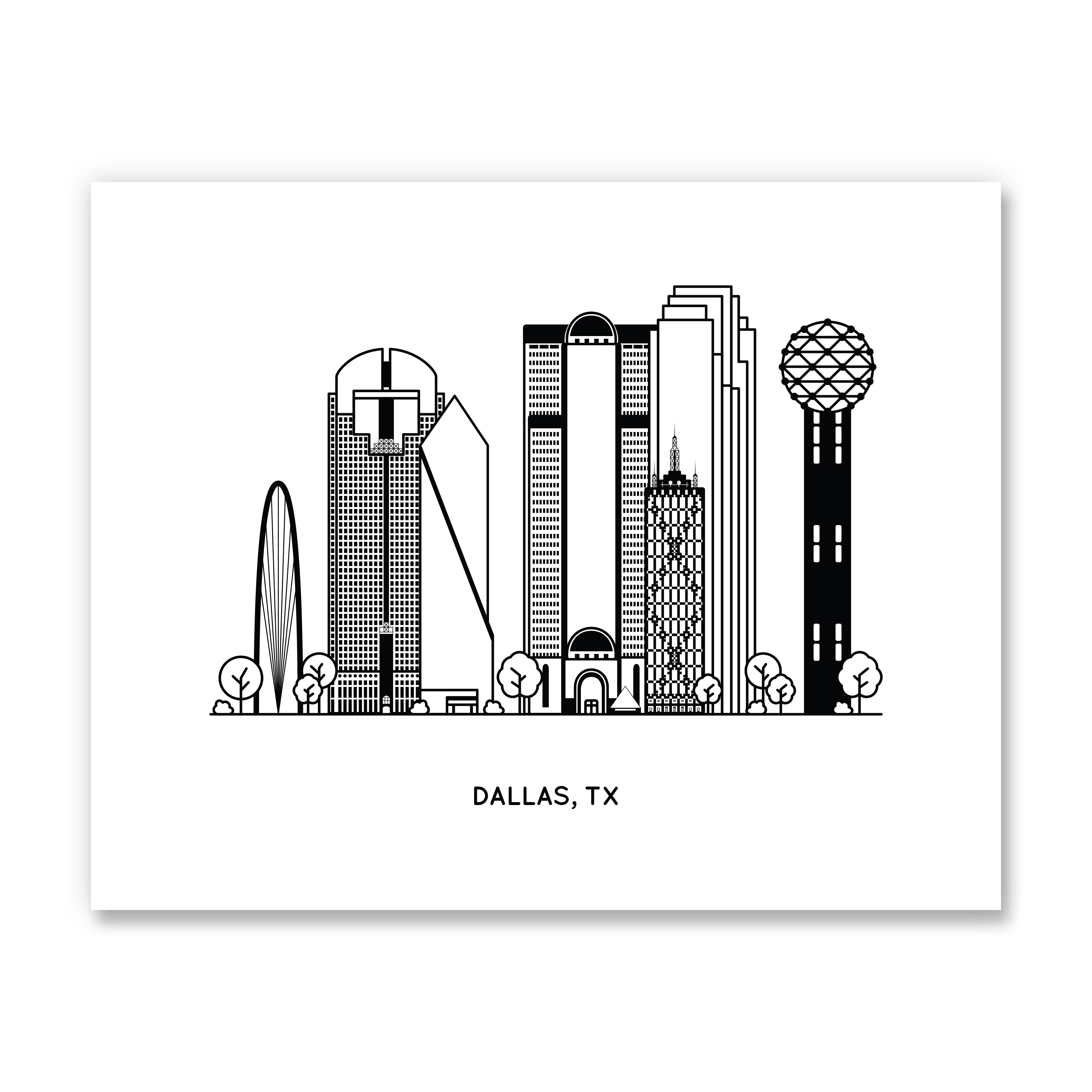 Dallas, Texas - Art Print – Kelly Renay